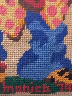Margot De Paris | Wall Decor | Vintage Finished Needlepoint Circus ...